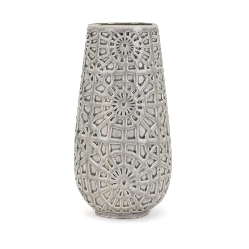 York Grey Medium Vase