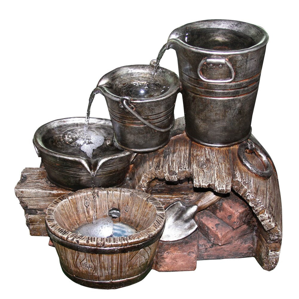 Free Standing 3 layered Water Bucket Fountain