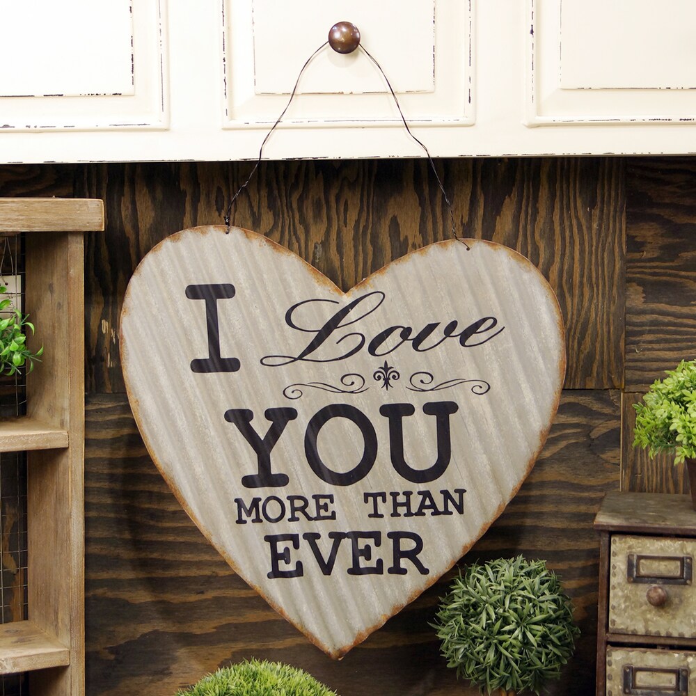 Metal corrugated heart